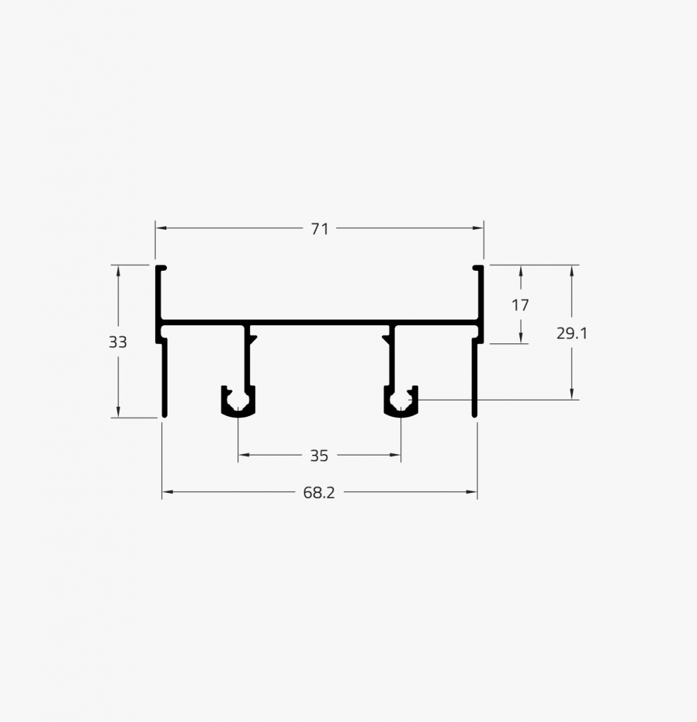 VT-001 - Perfil Alumínio