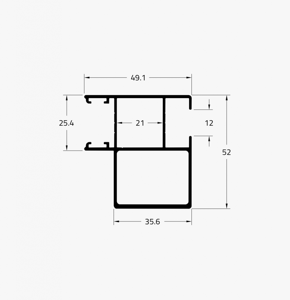 VT-060 - Perfil Alumínio