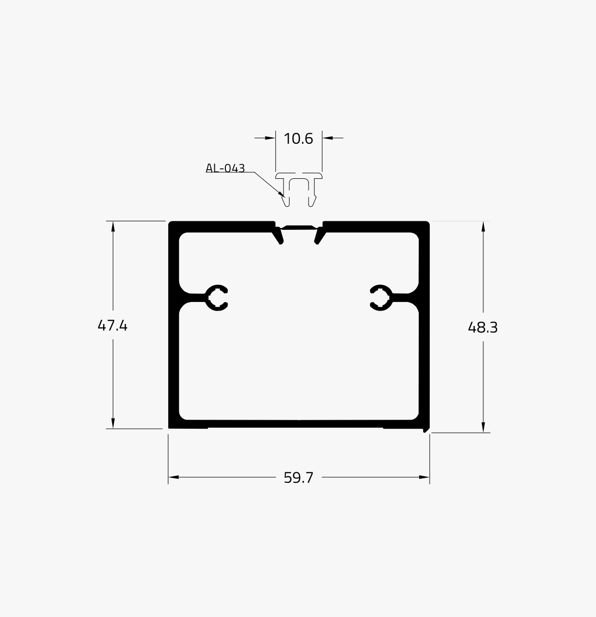 CHR-006 - Perfil Alumínio