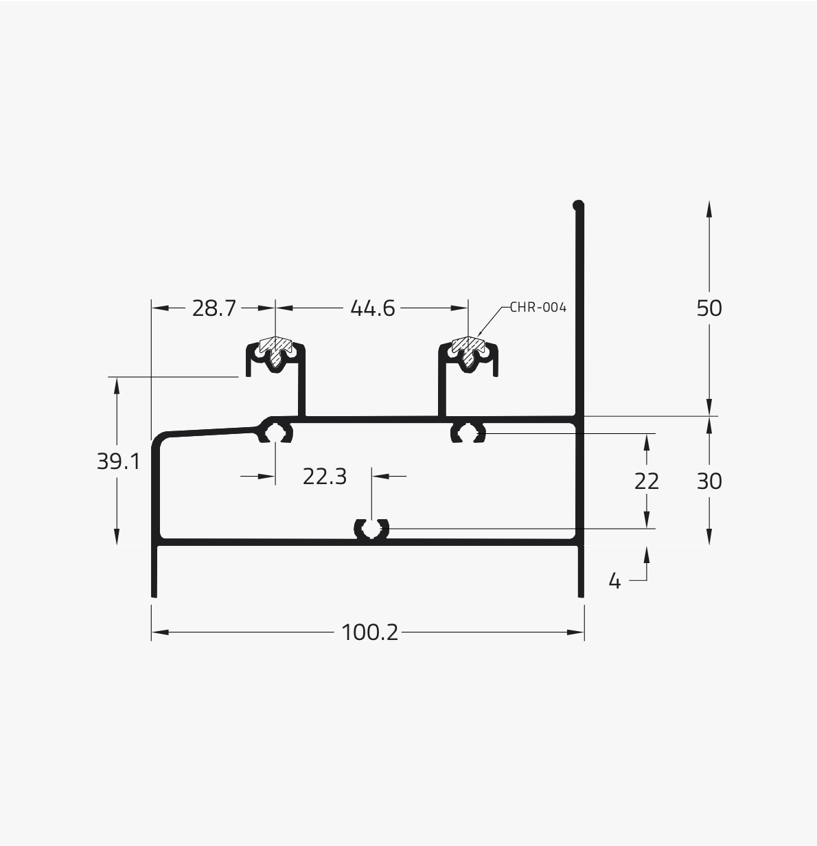 CHR-008 - Perfil Alumínio