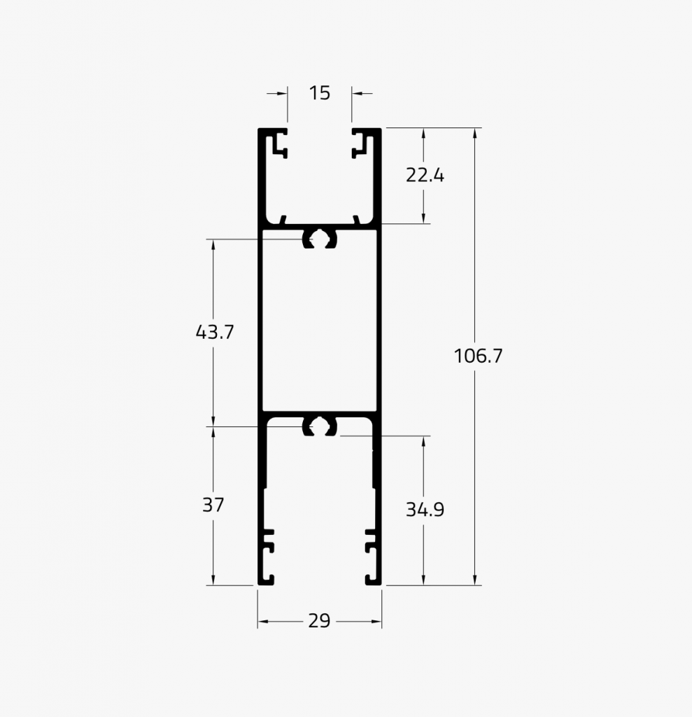 CHR-032 - Perfil Alumínio
