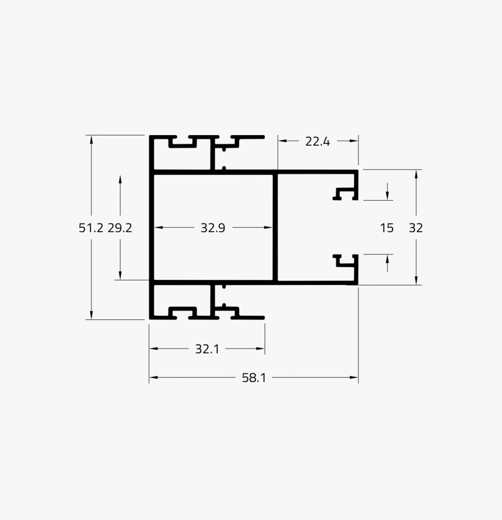 CHR-033 - Perfil Alumínio