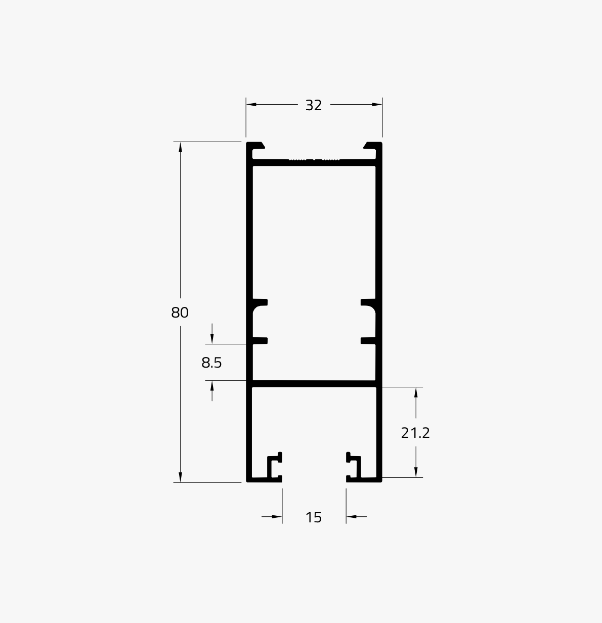 CHR-036 - Perfil Alumínio