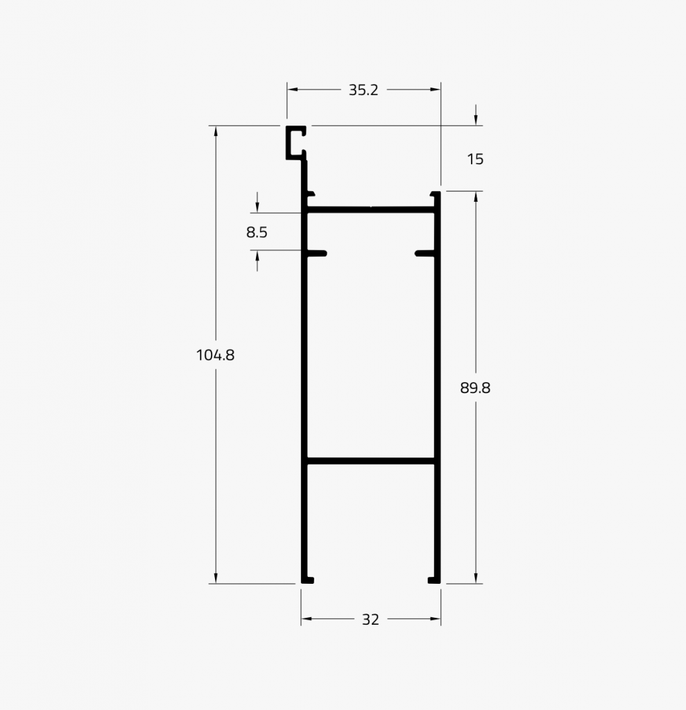 CHR-043 - Perfil Alumínio