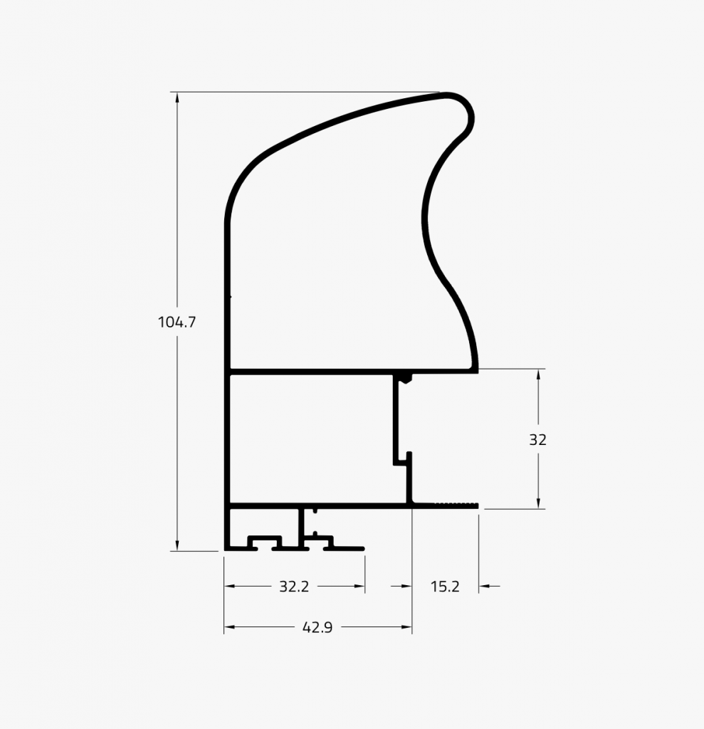CHR-054 - Perfil Alumínio