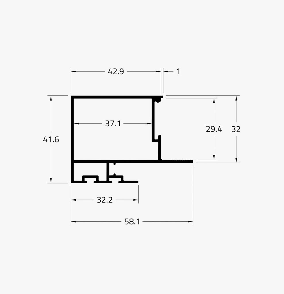 CHR-056 - Perfil Alumínio
