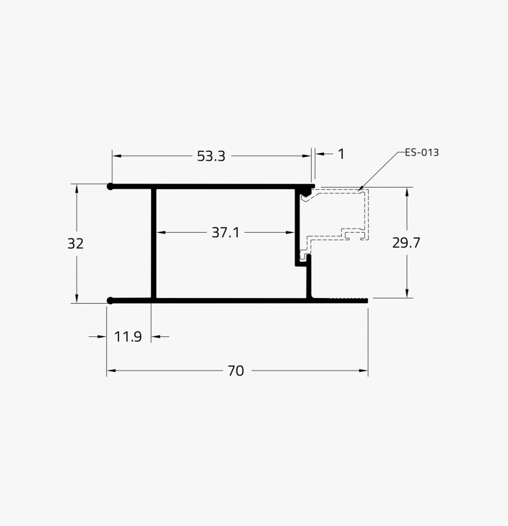 CHR-057 - Perfil Alumínio