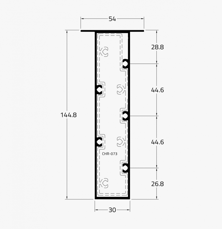 CHR-074 - Perfil Alumínio