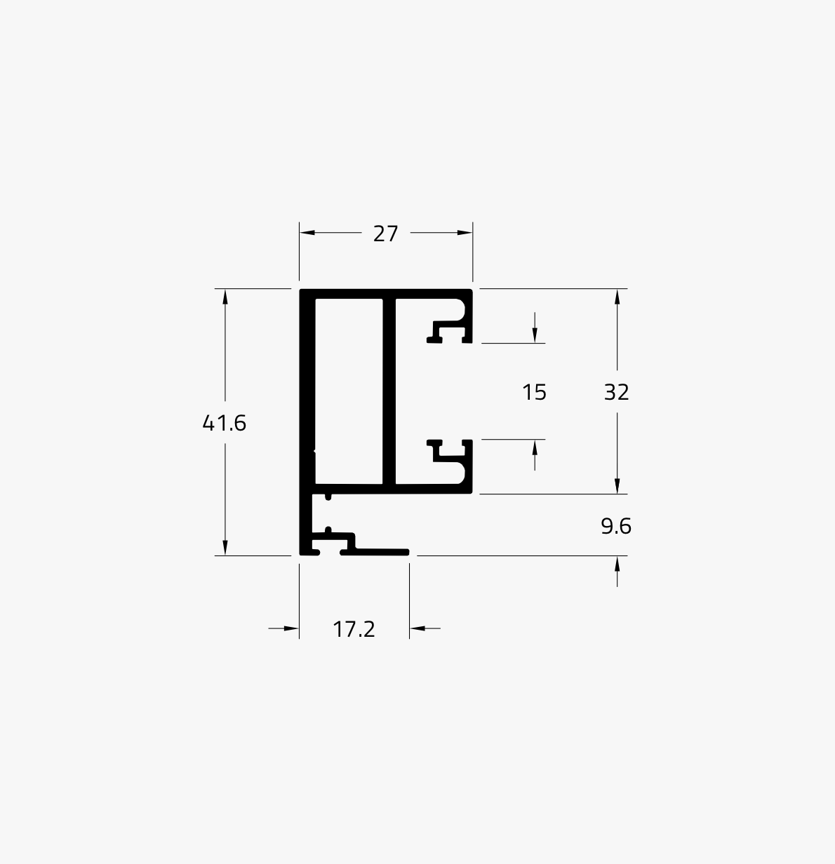 CHR-204 - Perfil Alumínio