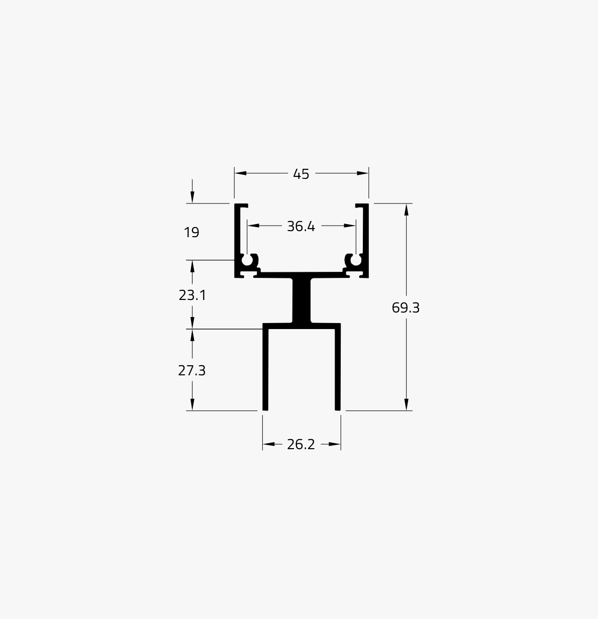 PM-004 - Perfil Alumínio