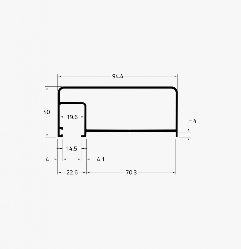 CG-223 - Perfil Alumínio