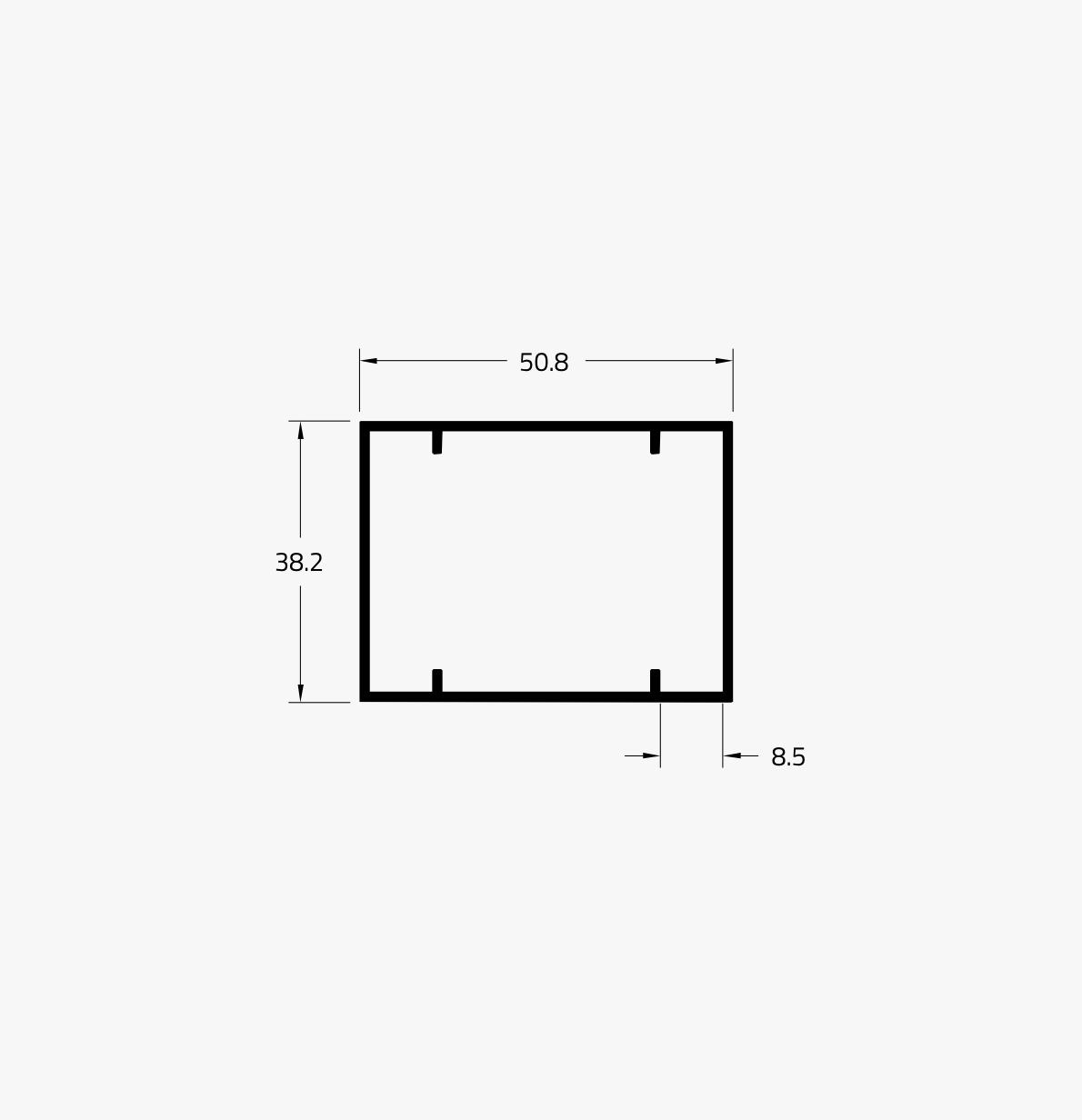 PC-004 - Perfil Alumínio