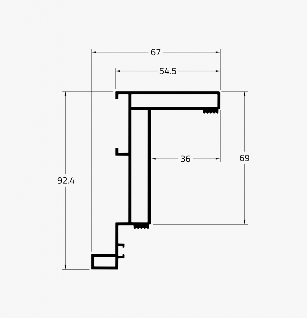 GP-013 - Perfil Alumínio