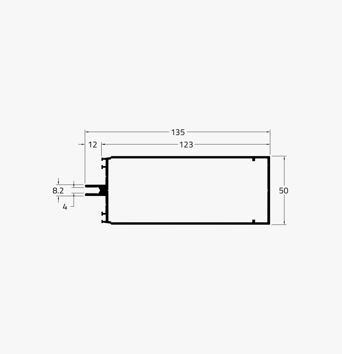 GP-027 - Perfil Alumínio
