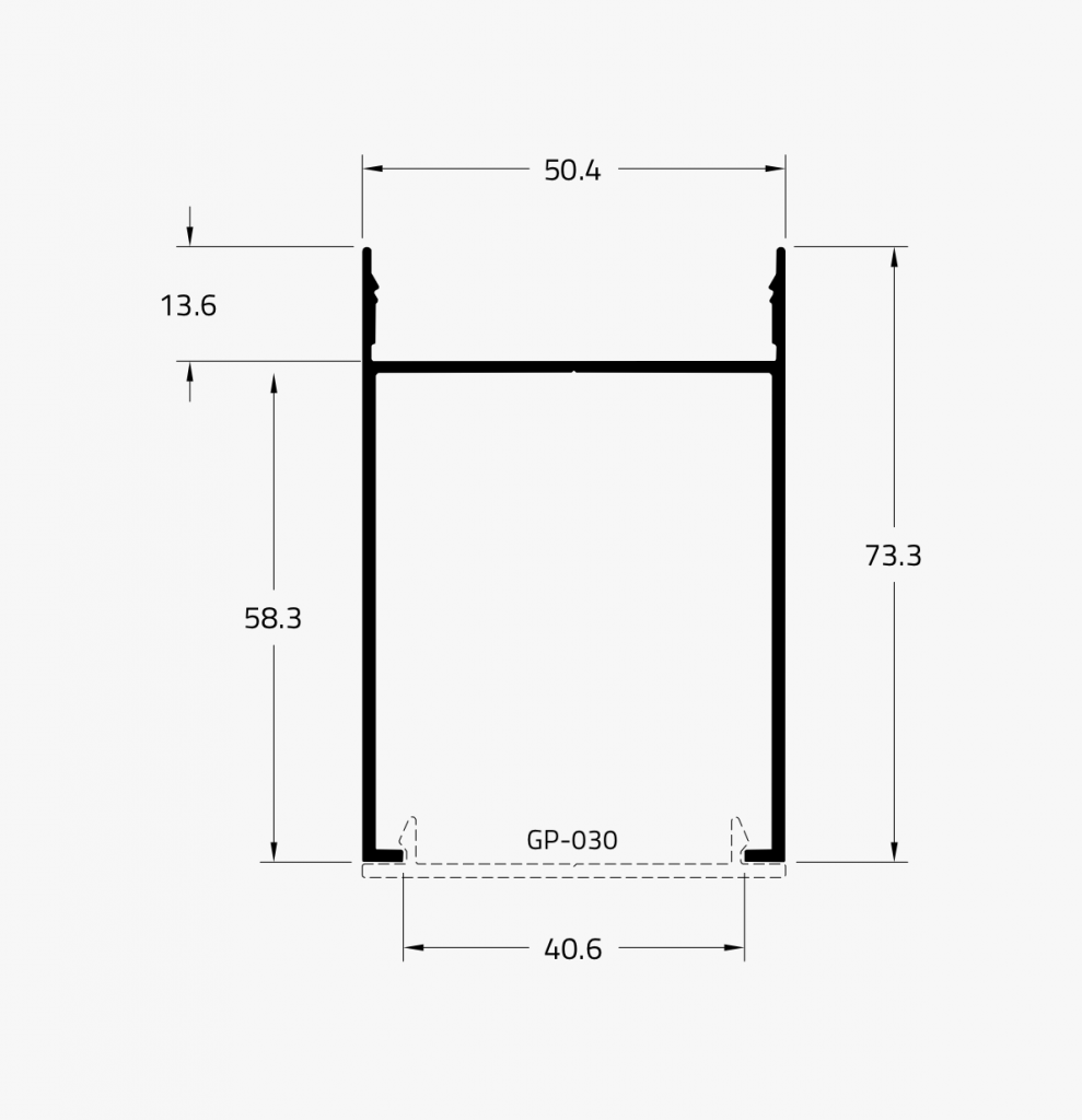 GP-029 - Perfil Alumínio