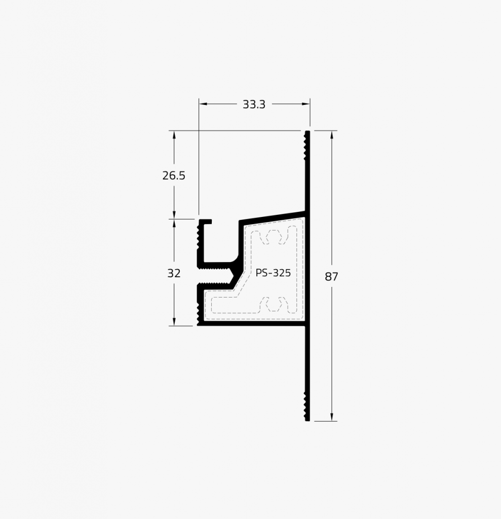 PS-303 - Perfil Alumínio