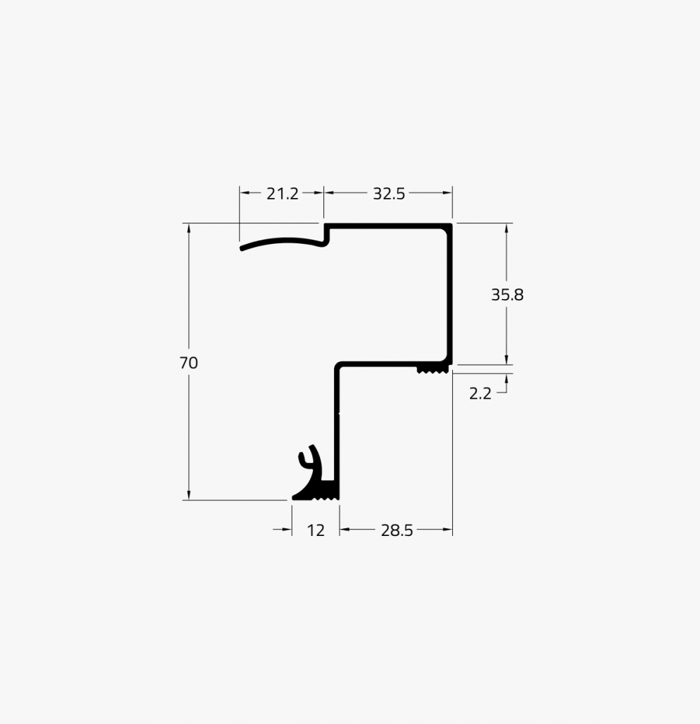 PS-310 - Perfil Alumínio